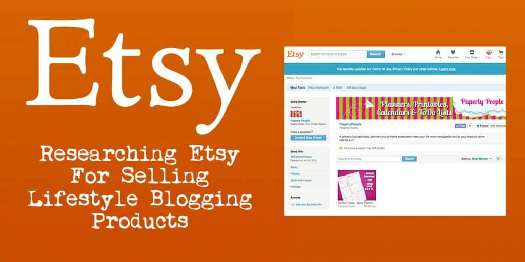 Researching Etsy For Selling Planner Printables | Lifestyle Blogging