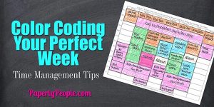 Color Coding Time Management Tips! Planning Your Perfect Week - Paperly ...