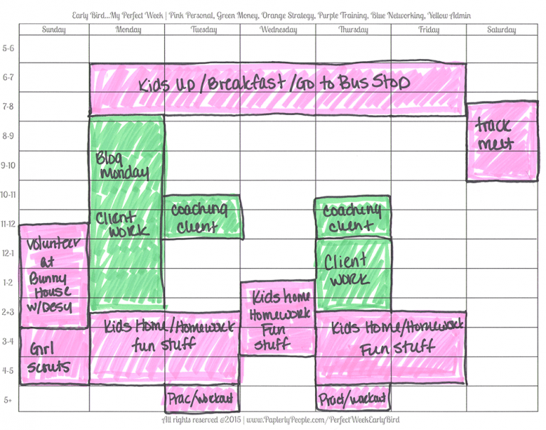 Color Coding Time Management Tips! Planning Your Perfect Week - Paperly ...
