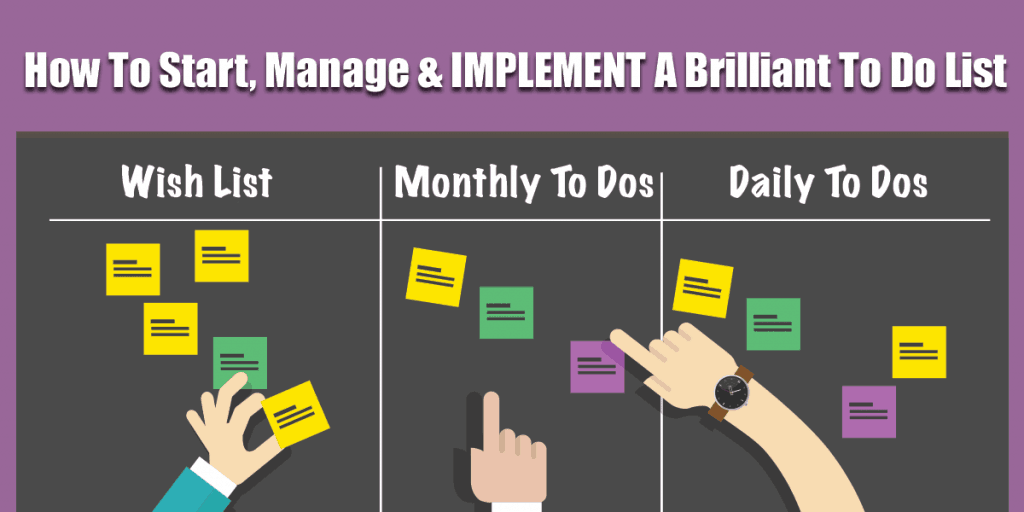 How To Start, Manage and IMPLEMENT A Brilliant To Do List