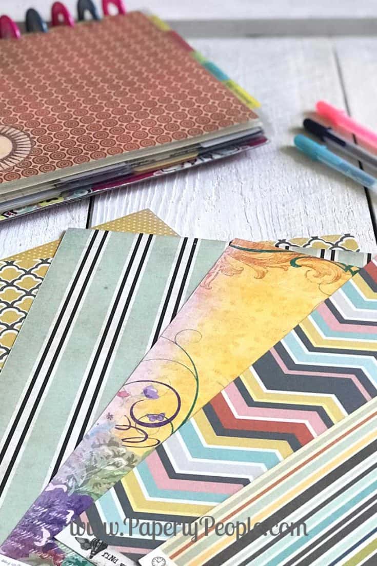 How To Make Laminated Scrapbook Paper Dividers For Your Discbound Planner