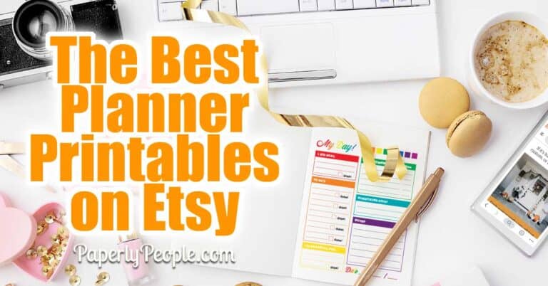 59 Best Printable Planners On Etsy - Paperly People