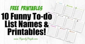 10 Funny To-do List Names & Free Printables!