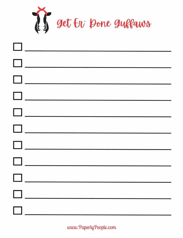 10 Funny To-do List Names & Free Printables!