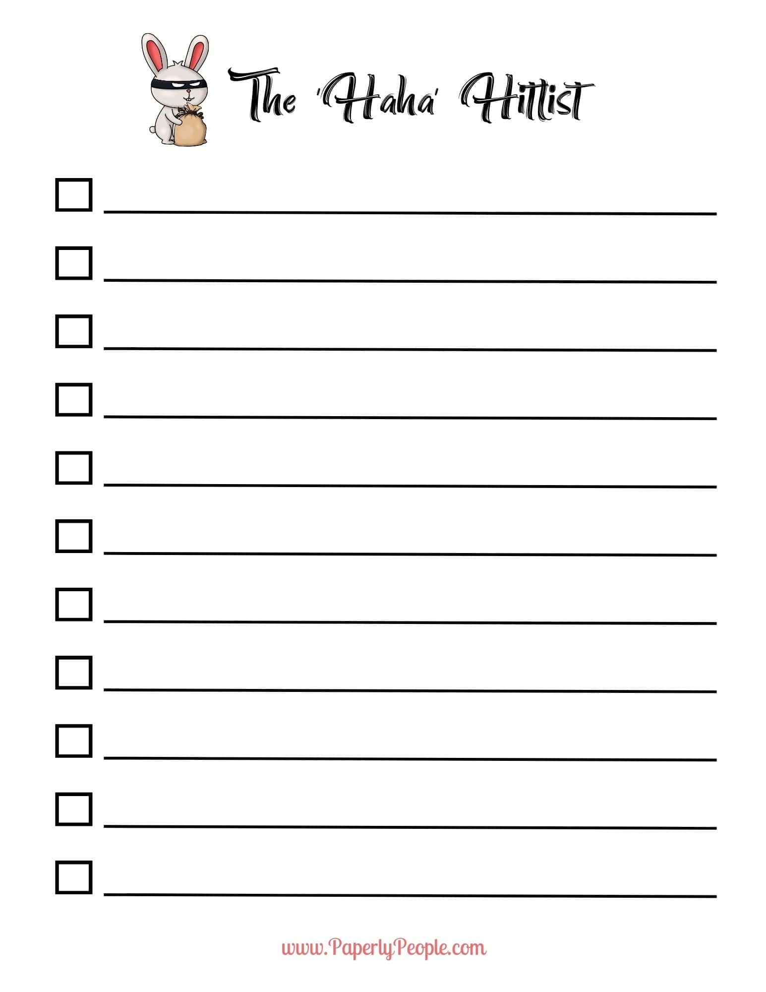 10 Funny To-do List Names & Free Printables!