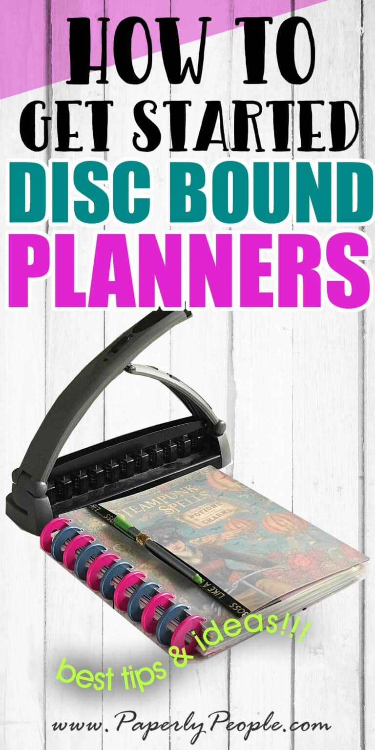 Introduction To Disc Bound Planners – How To Get Started