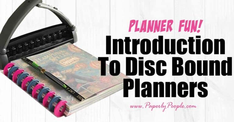 Introduction To Disc Bound Planners – How To Get Started