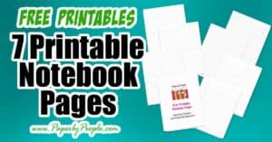 Free Printable Notebook Pages for Back to School