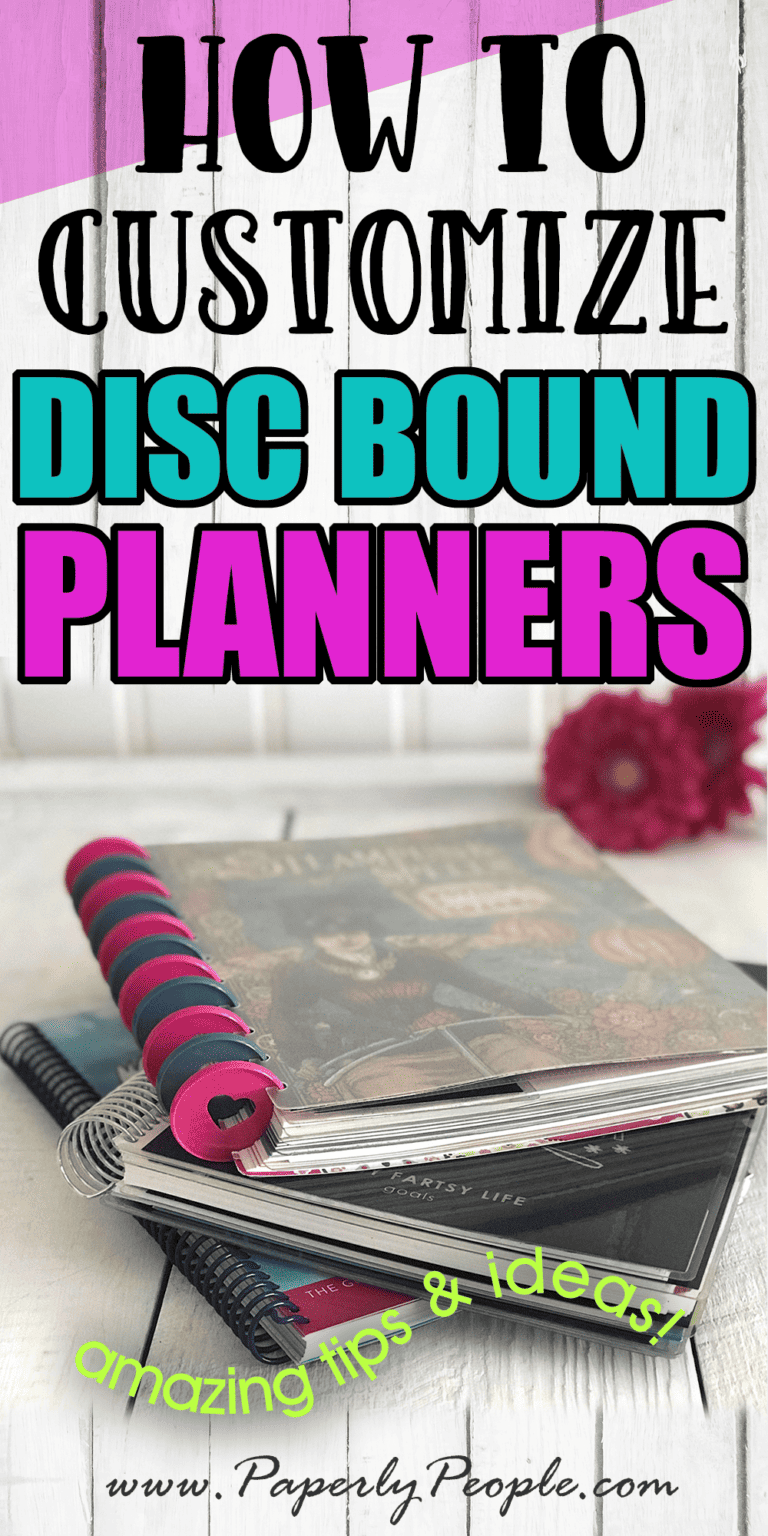 15 Ways To Customize Disc Bound Planners for Different Lifestyles
