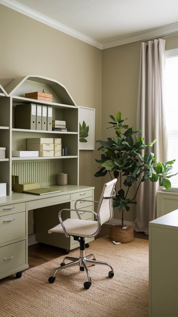 6 Home Office Color Combos for Success: Create a Productivity Aesthetic ...